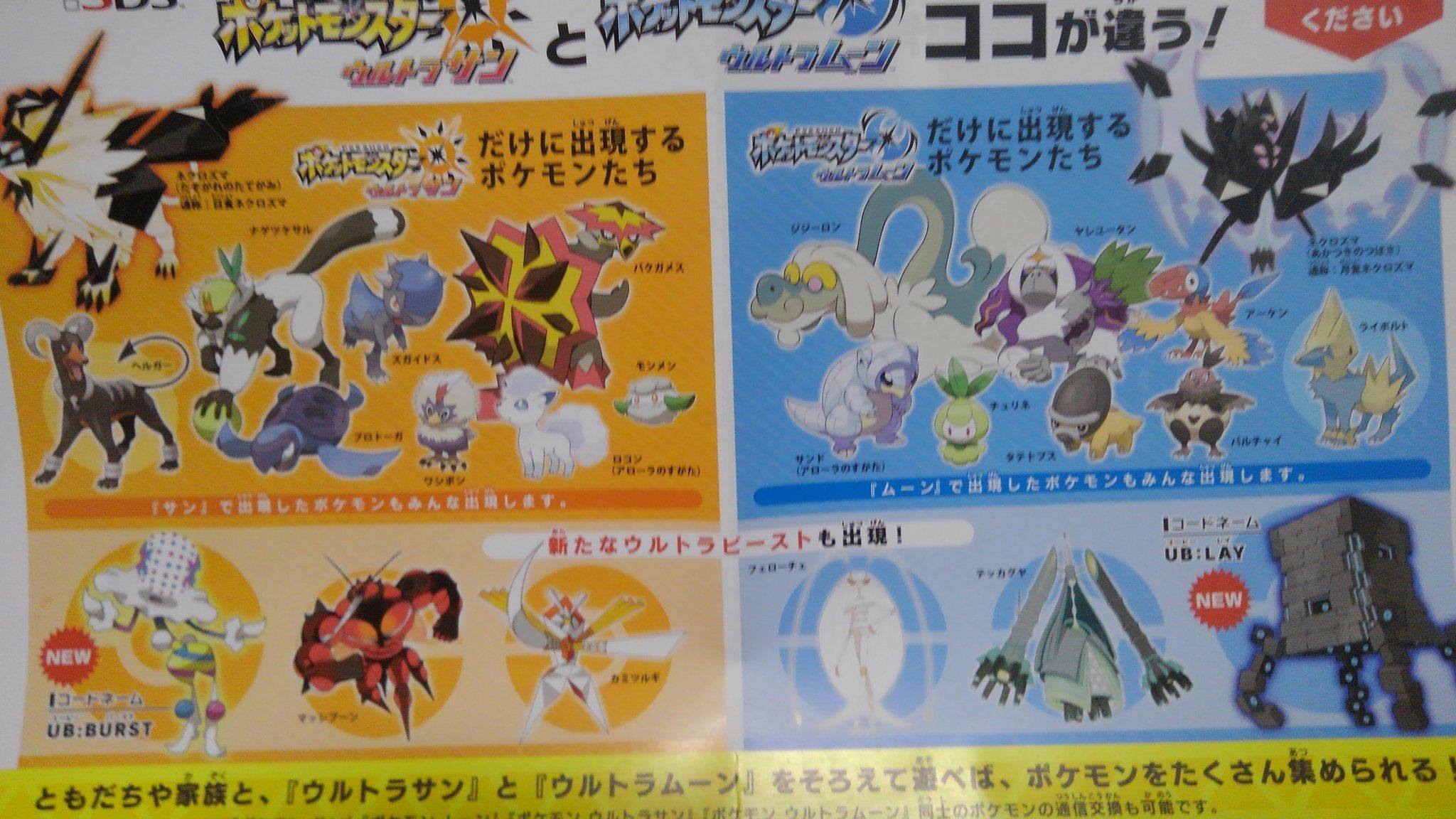 Estos son los pokémon exclusivos de Ultrasol y Ultraluna - Órbita Geek